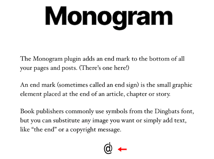 GitHub - common-repository/monogram: Mirror of WordPress.org plugin: monogram